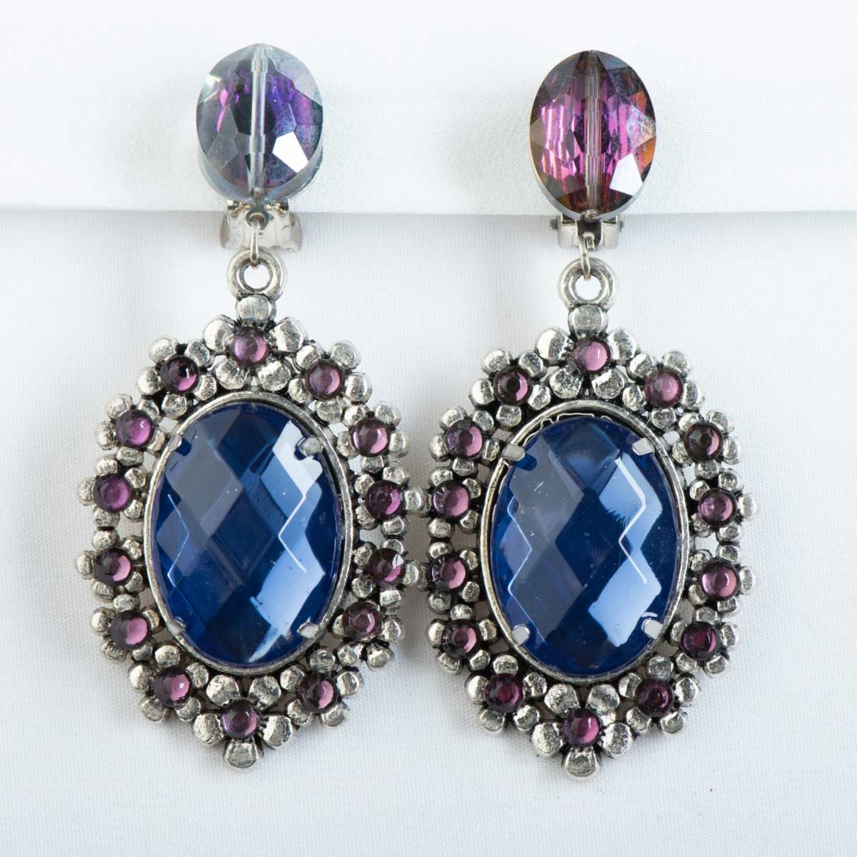 BRANIC JEWELRY Minđuše sa plavim kristalima Violet | Online prodaja ...