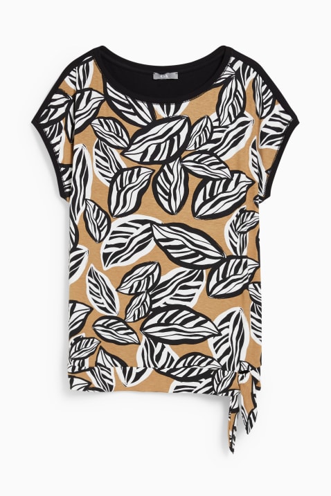 C&A Ženska bluza kratkih rukava, Crno-bež | Online prodaja | Ananas