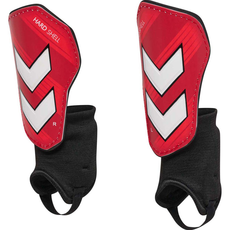HUMELL Костобрани за фудбал hmlSHIN GUARDS HARD SHELL, Црвено-црн ...