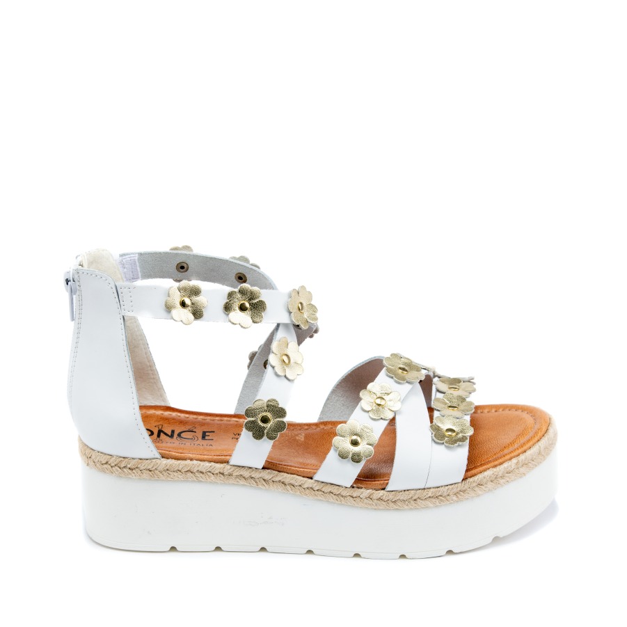 ONCE Ženske kožne sandale 61884, Bele | Online prodaja | Ananas