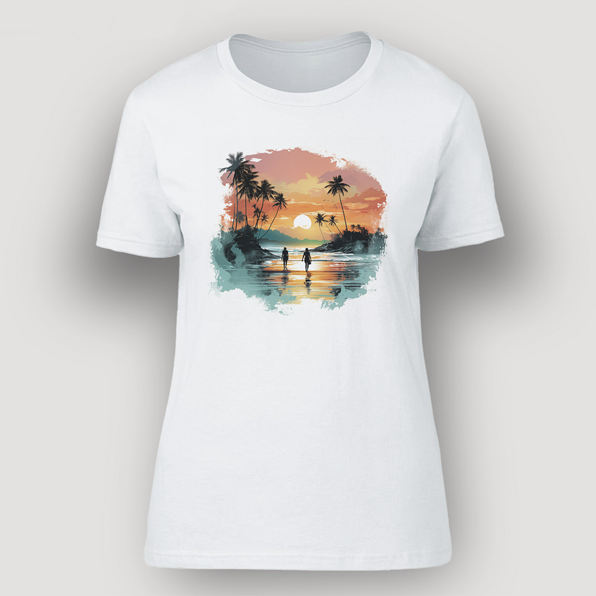 Premium Ženska majica Sunset Cam 383, Bela | Online prodaja | Ananas