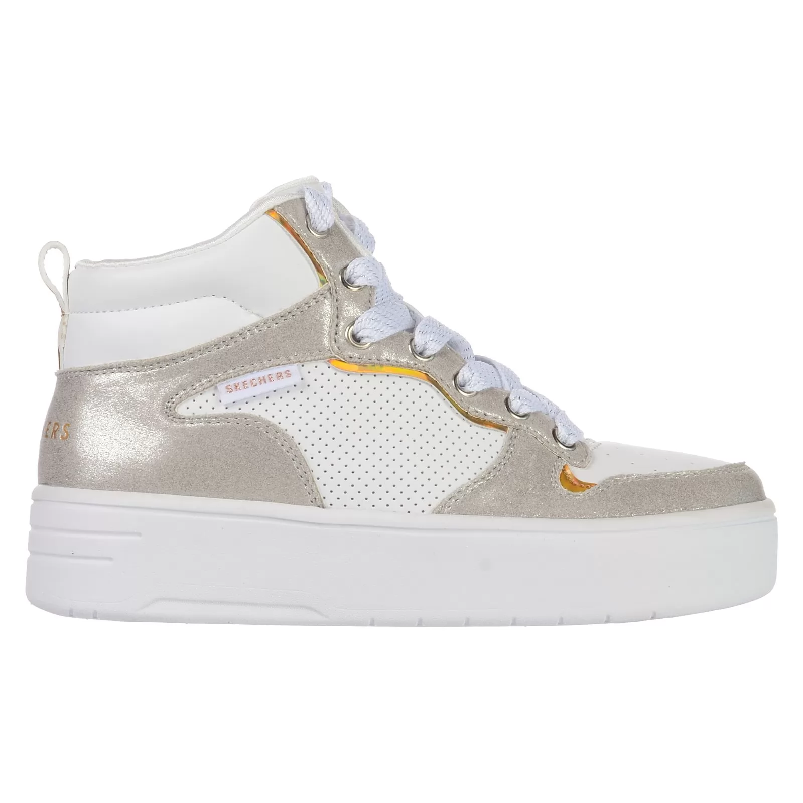 SKECHERS Patike za devojčice Court high belo-sive | Online prodaja | Ananas