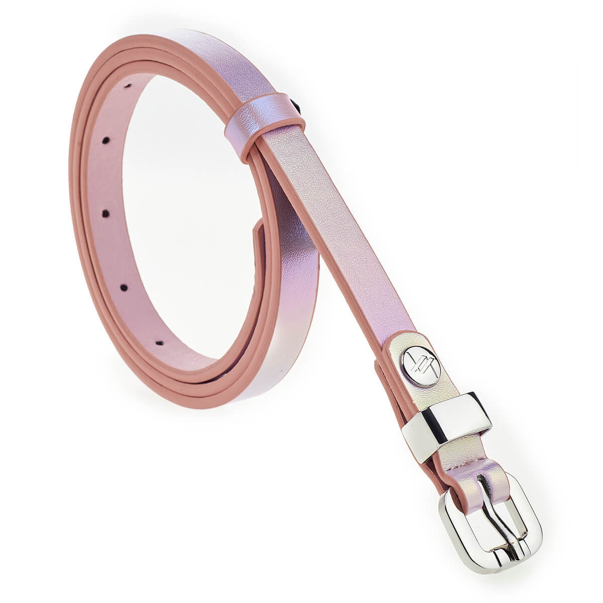 Verde Ženski kaiš od eko kože, Šnala u boji srebra, Ljubičasti | Online prodaja | Ananas