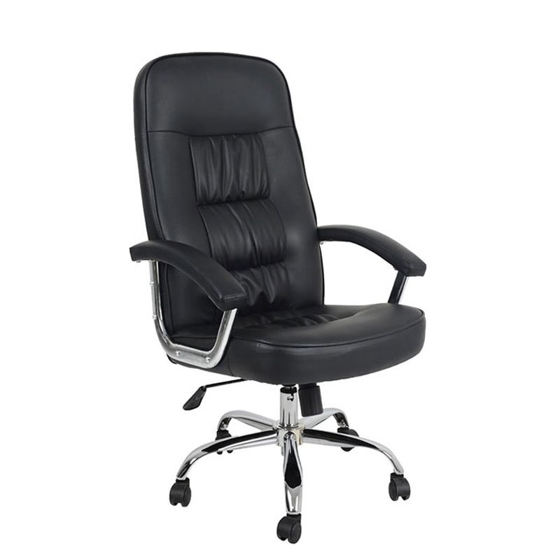 STOLICI.MK Executive Modern Big Стол DELUXE Steel Chrome Black ...