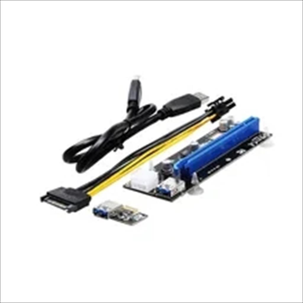 DIEWU TECHNOLOGY Конвертор pci-e (1x) to pci-e (16x) riser card 6-pin ...