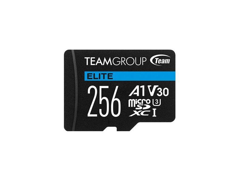 TEAM GROUP Micro SDXC 256GB UHS-I ELITE +SD Adapter TEAUSDX256GIV30A103 ...