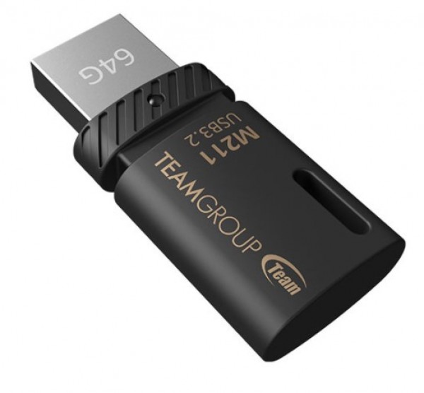 TEAM GROUP USB 3.2 + Type C * 64GB M211 OTG TM211364GB01 crni | Online ...