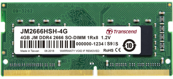 TRANSCEND Memorija SODIM DDR4 4GB 2666MHz JM2666HSH-4G | Online prodaja ...