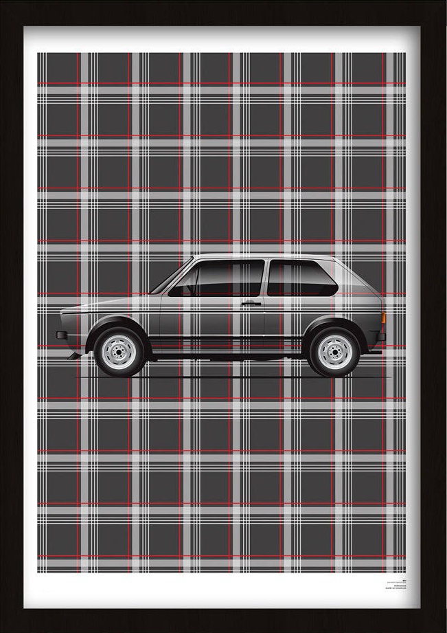 HEEL TREAD Poster "Volkswagen Golf 1 Gti" 50X70cm | Online prodaja | Ananas
