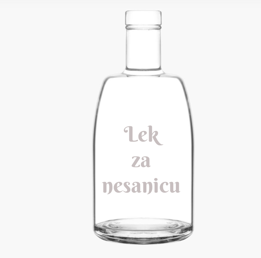 HAPPY PUMPKIN Staklena flaša ''Lek za nesanicu'' | Online prodaja | Ananas