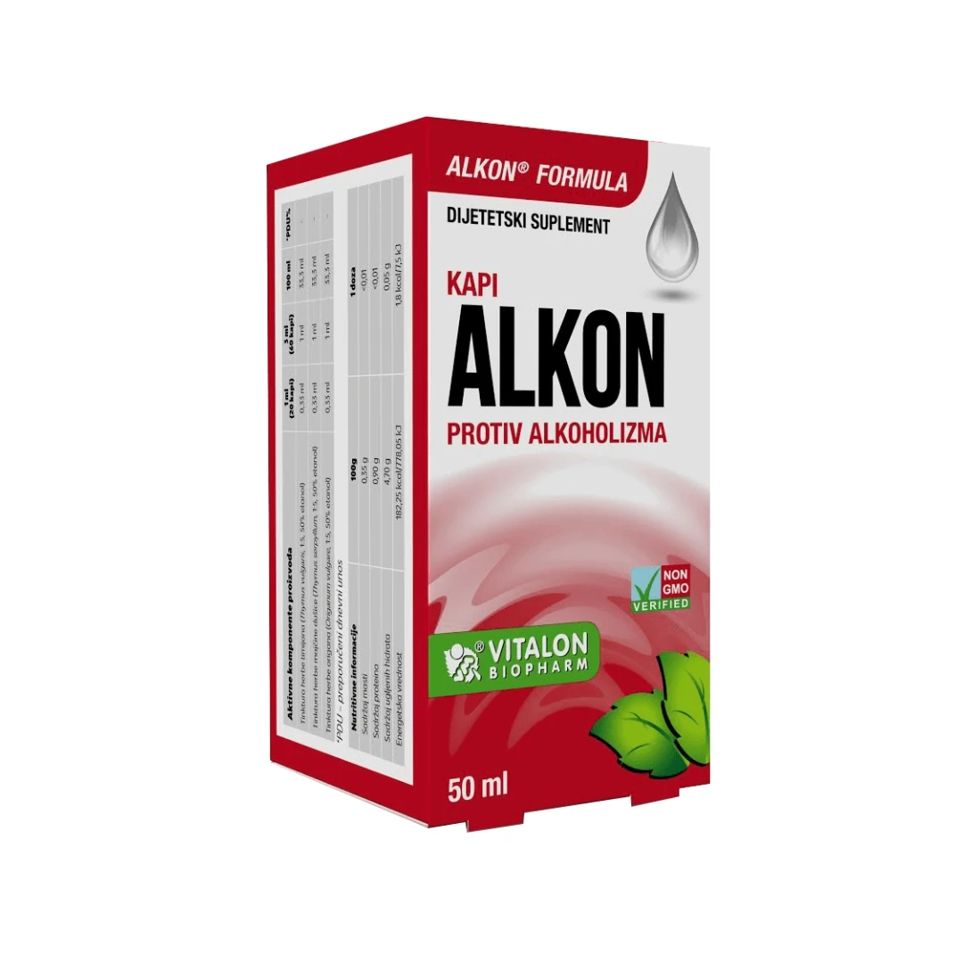 ALKON Kapi za odvikavanje od alkoholizma 50 ml | Online prodaja | Ananas