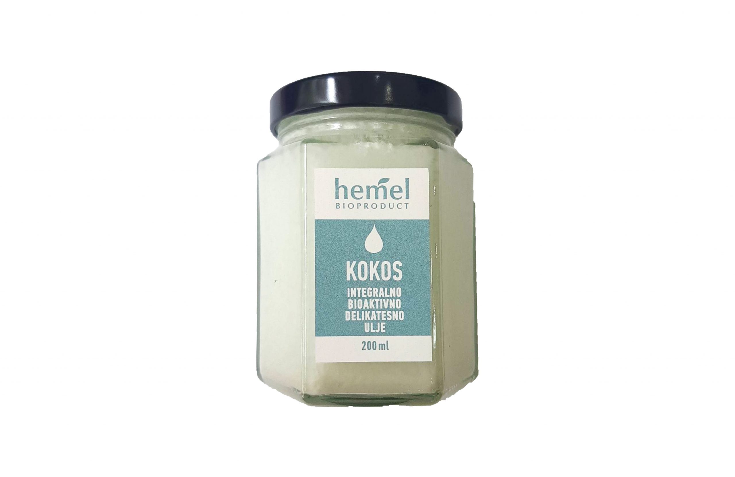 HEMEL Sporo hladno ceđeno integralno ulje sa talogom Kokos 200ml | Online prodaja | Ananas