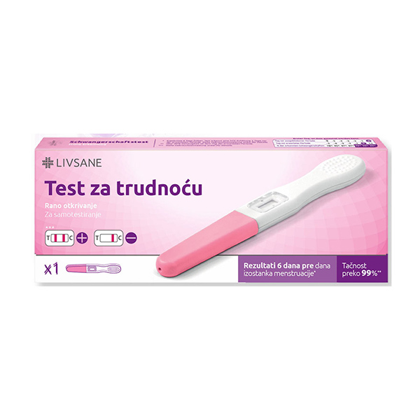 LIVSANE Test na trudnoću - brzi test | Online prodaja | Ananas