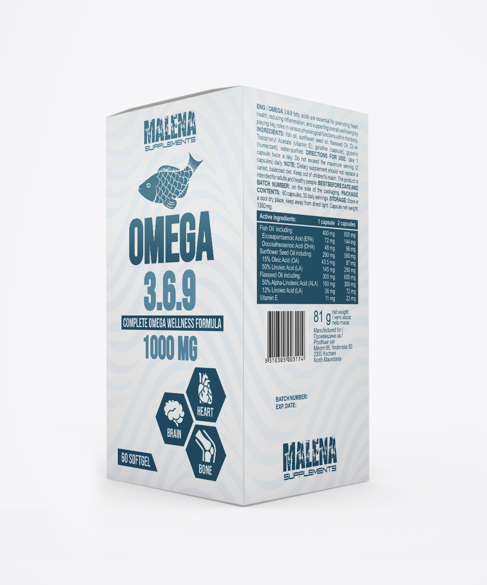 MALENA SUPPLEMENTS Omega 3 6 9 Велнес - 60 капсули | Најголема онлајн продавница во Македонија ...