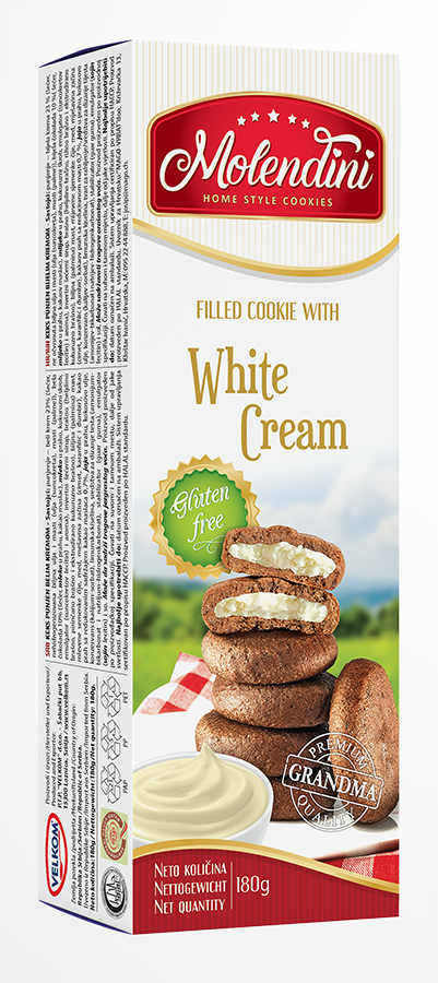 MOLENDINI Без глутенски Кекс полнет со бел крем - 180г. | Најголема ...