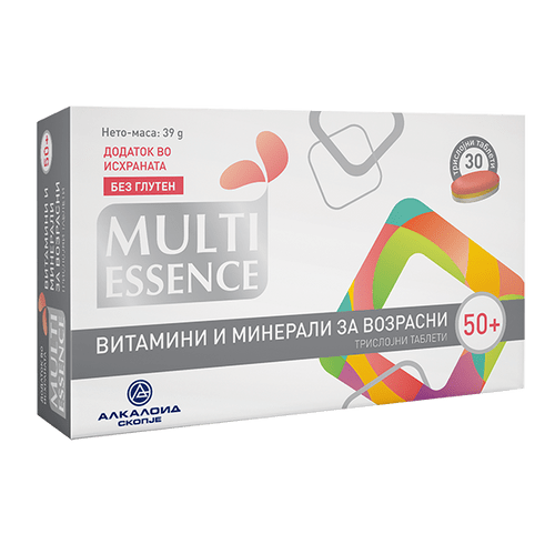 MULTI ESSENCE Витамини и минерали adulti 50+ /30 таблети | Најголема ...