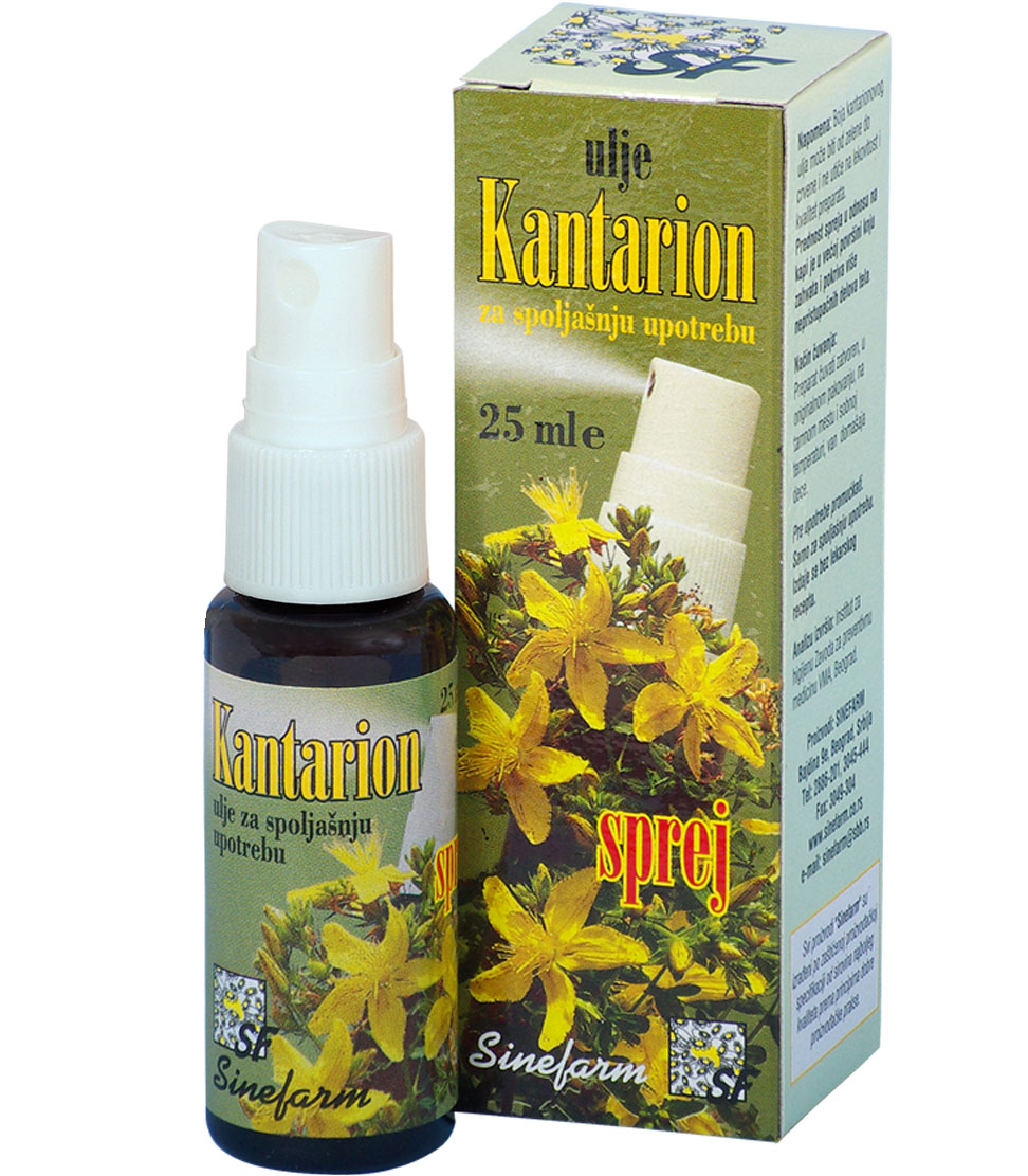 SINEFARM Ulje od kantariona u spreju 25ml | Online prodaja | Ananas