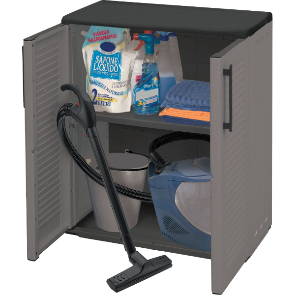 ARTPLAST Plastični ormar tamnosivi 84x68x37 cm e71/b | Online prodaja | Ananas