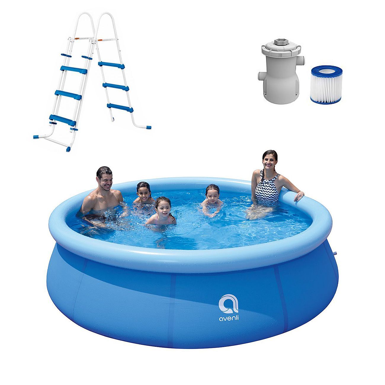 Avenli Ring Pool Set Bazen za dvorište + 1x3 stepenice + Filter pumpa ...