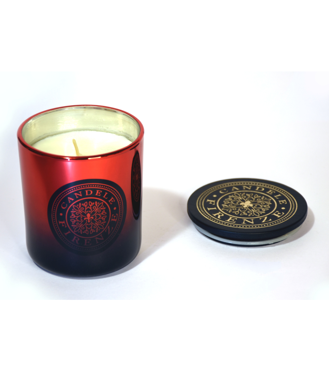 CANDELE FIRENZE Свеќа Glass (металик црвена засенчена) | Најголема ...