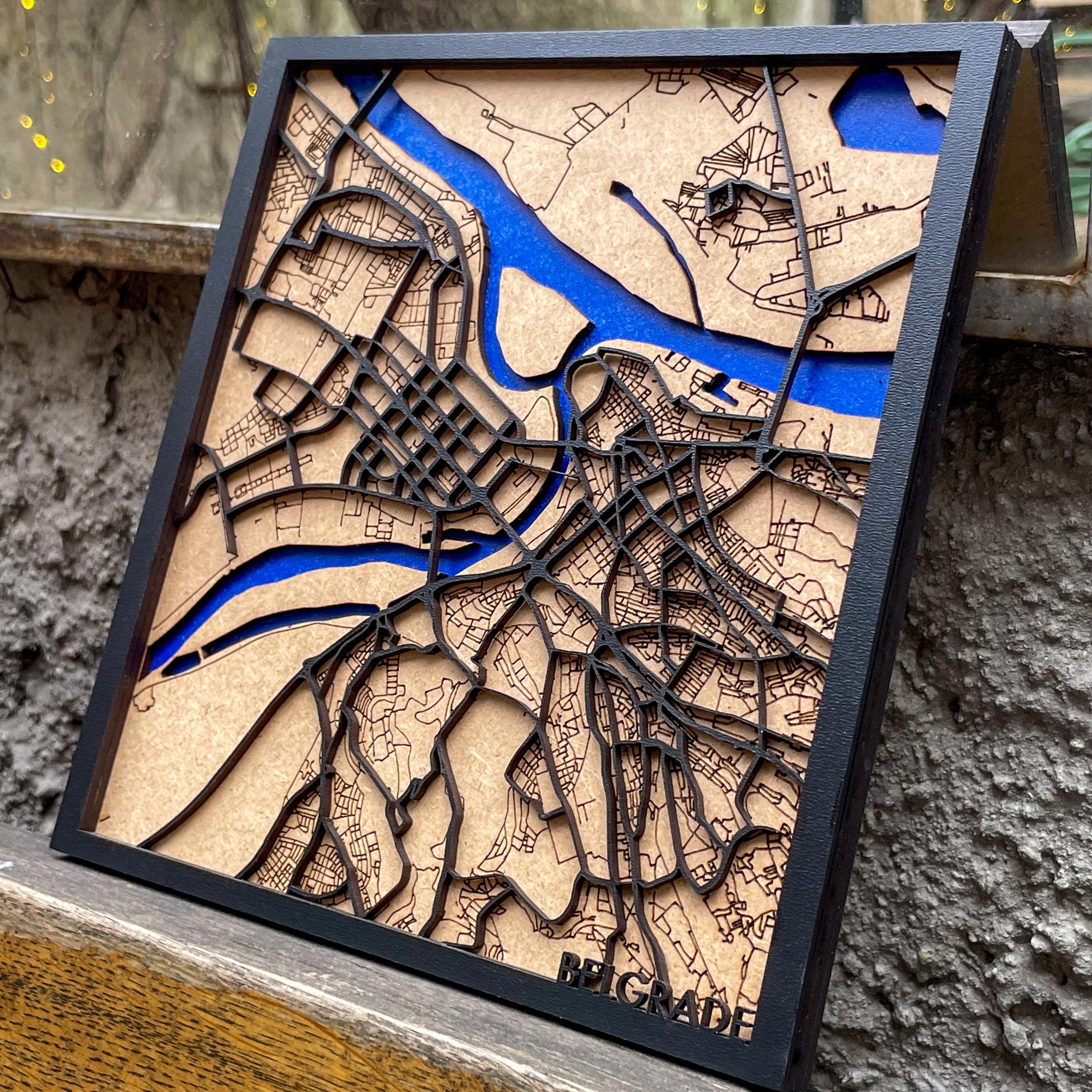 EPIC PRODUCTION 3D Mapa grada "Belgrade" | Online prodaja | Ananas