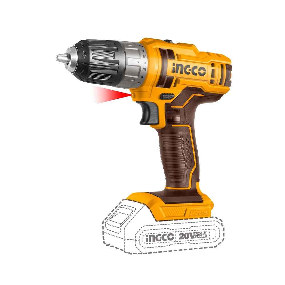 INGCO CIDLI201452E Akumulatorska udarna bušilica, 45Nm, 20V, 1500rpm | Online prodaja | Ananas