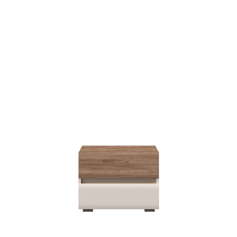 JELA NOĆNI STO NS2/IC - kolekcija Invictus - Kašmir mat lak/Tobacco ...