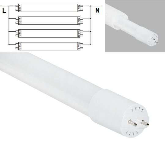 LED neonka T8 Double end 270, 18W, 6500K, 120cm, 1800lm, Bela | Online ...