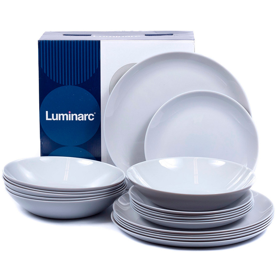 LUMINARC Diwali Set tanjira, 18/1, Sivi | Online prodaja | Ananas