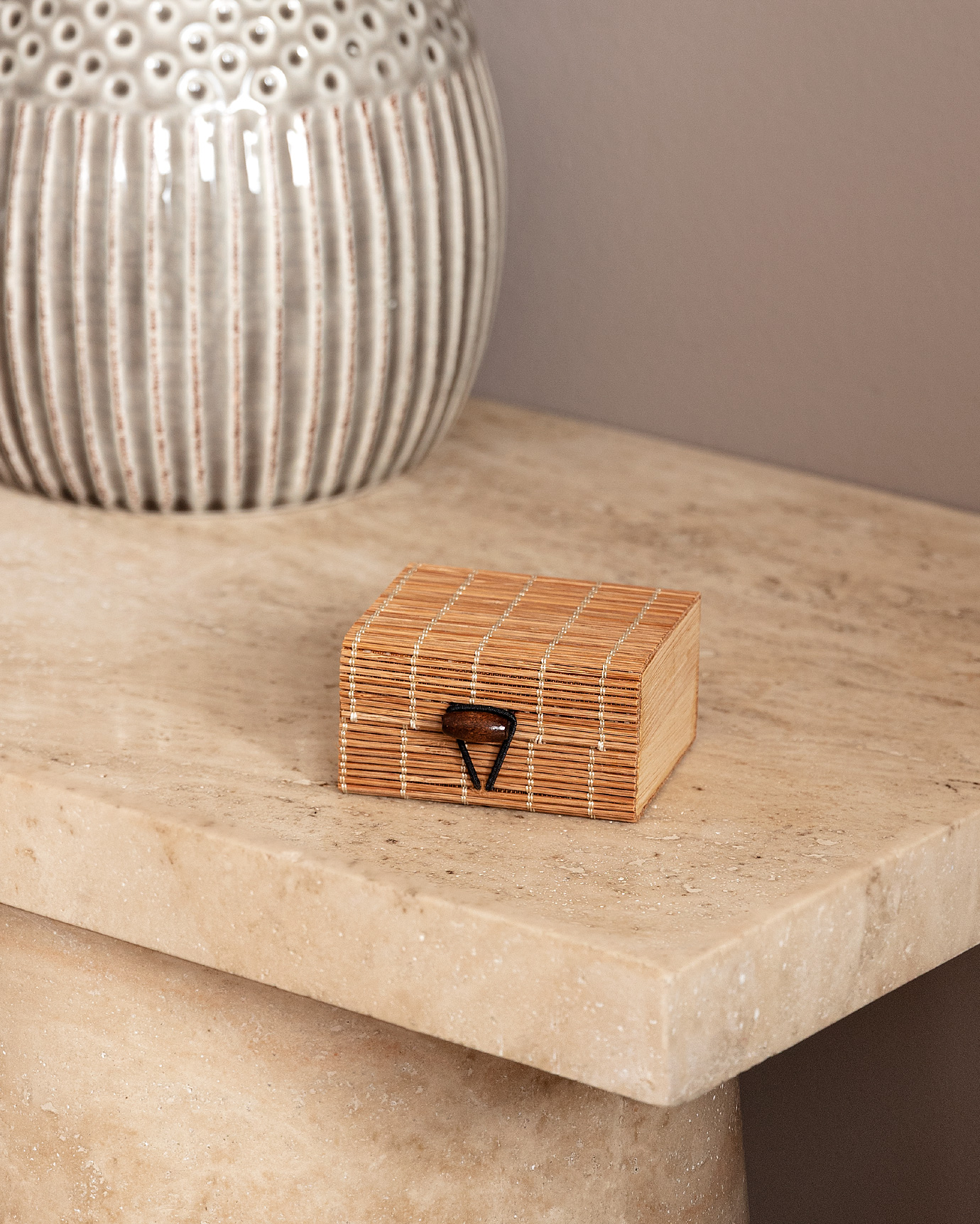 MADAME COCO Simone Kutija 7 cm, 7x6x4cm, Bambus | Online prodaja | Ananas