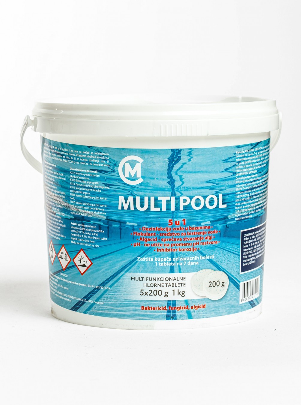 Multi pool Tablete za bazen 5 u 1, 200g, 1kg | Online prodaja | Ananas