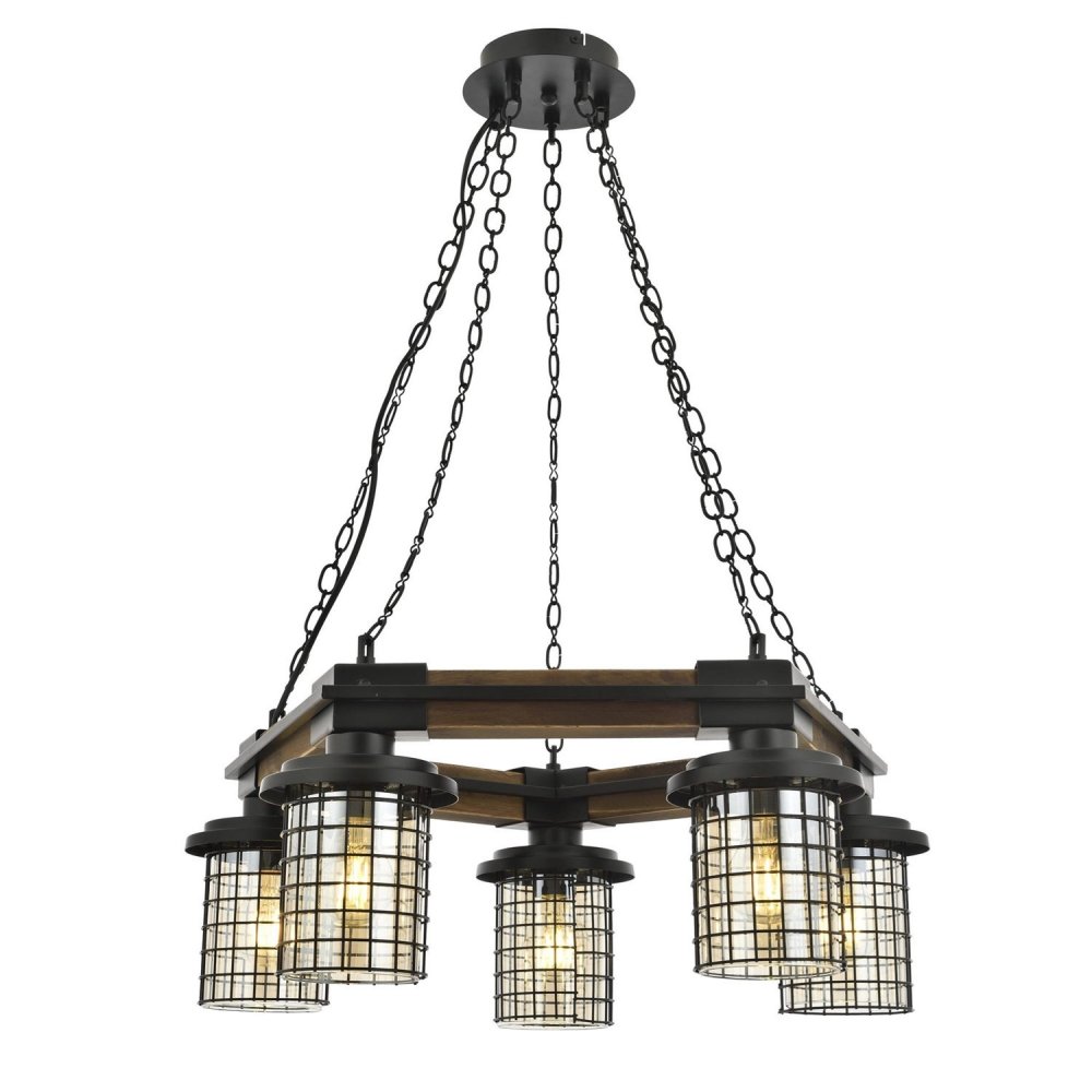 Opviq Luster AV 4216 5ET, Metalni, Crni | Online prodaja | Ananas