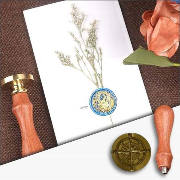 Pečat za vosak sa dezenom kompasa | Online prodaja | Ananas