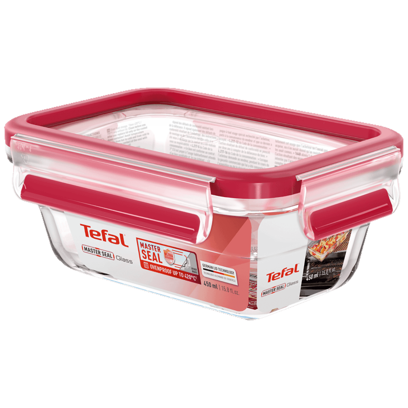 Tefal Staklena posuda sa poklopcem, 0.45 lit., MasterSeal Glass ...