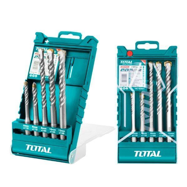 TOTAL Бургии За Бетон Sds Plus Сет 5/1, TAC190501 | Најголема онлајн ...