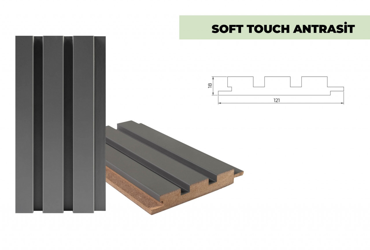 Zidni panel DEKORATIVNE LETVICE 12x280cm, Crna | Online prodaja ...