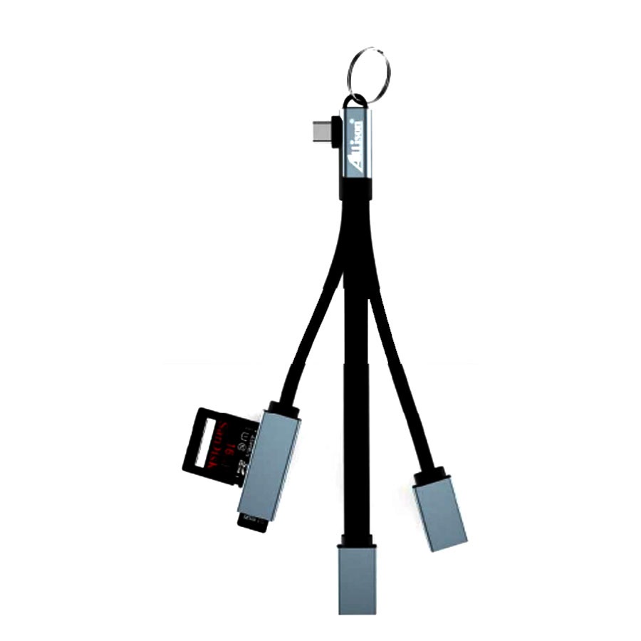 Allison 4U1 Type-C Na Usb Hub+ čitac kartica Als-G66, Sivi | Online ...