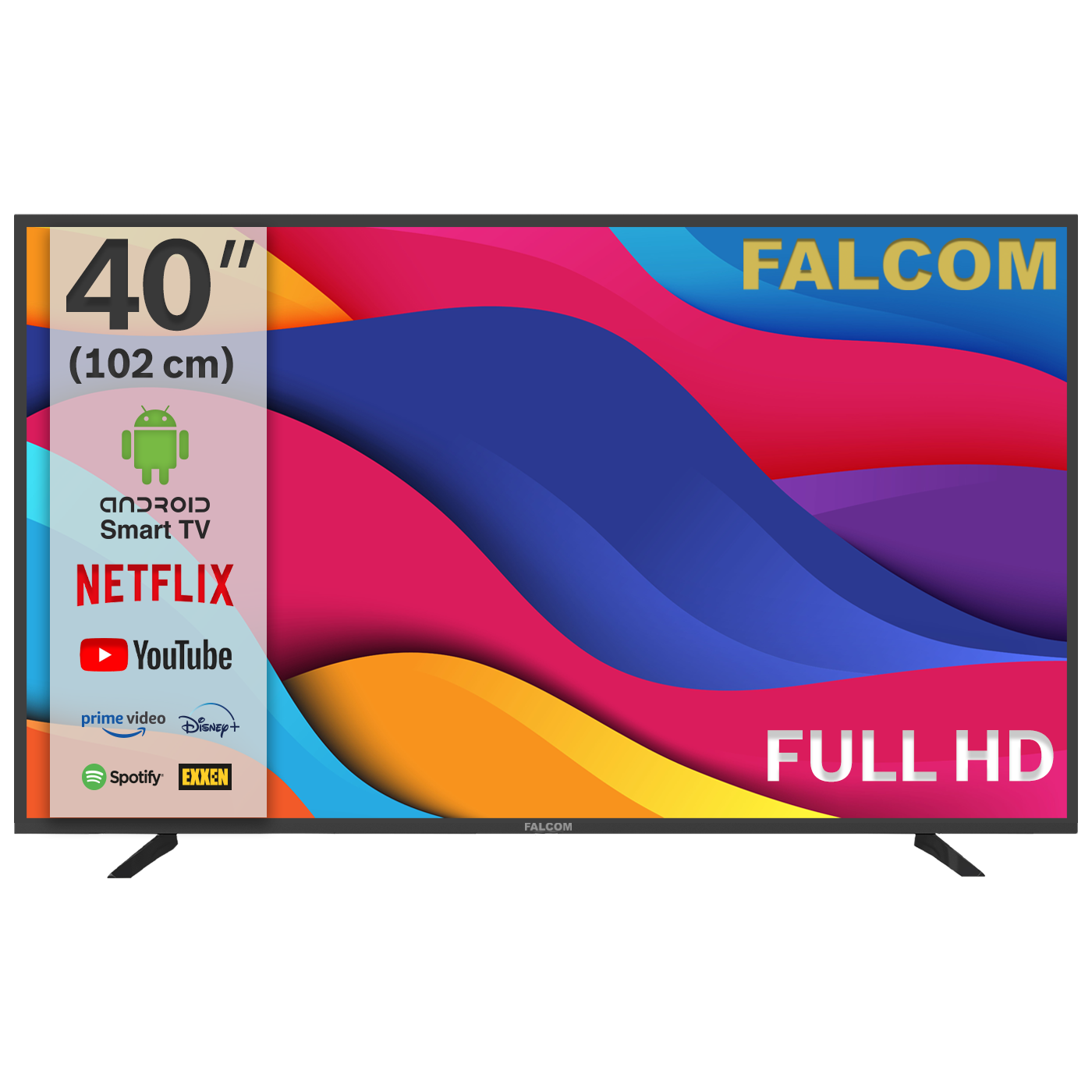 Falcom Televizor Smart LED TV 40" FullHD ,Bluetooth ,WiFi, Android - TV ...