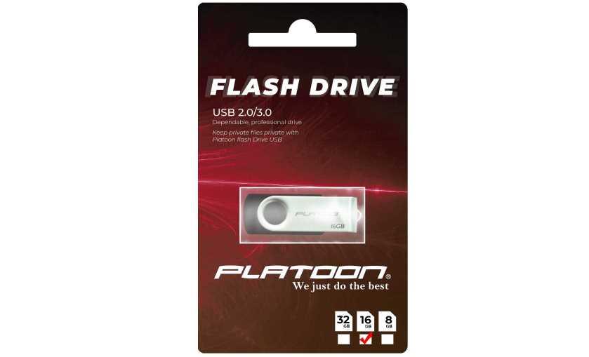 Platoon USB flash drive 16GB, Crni | Online prodaja | Ananas BiH