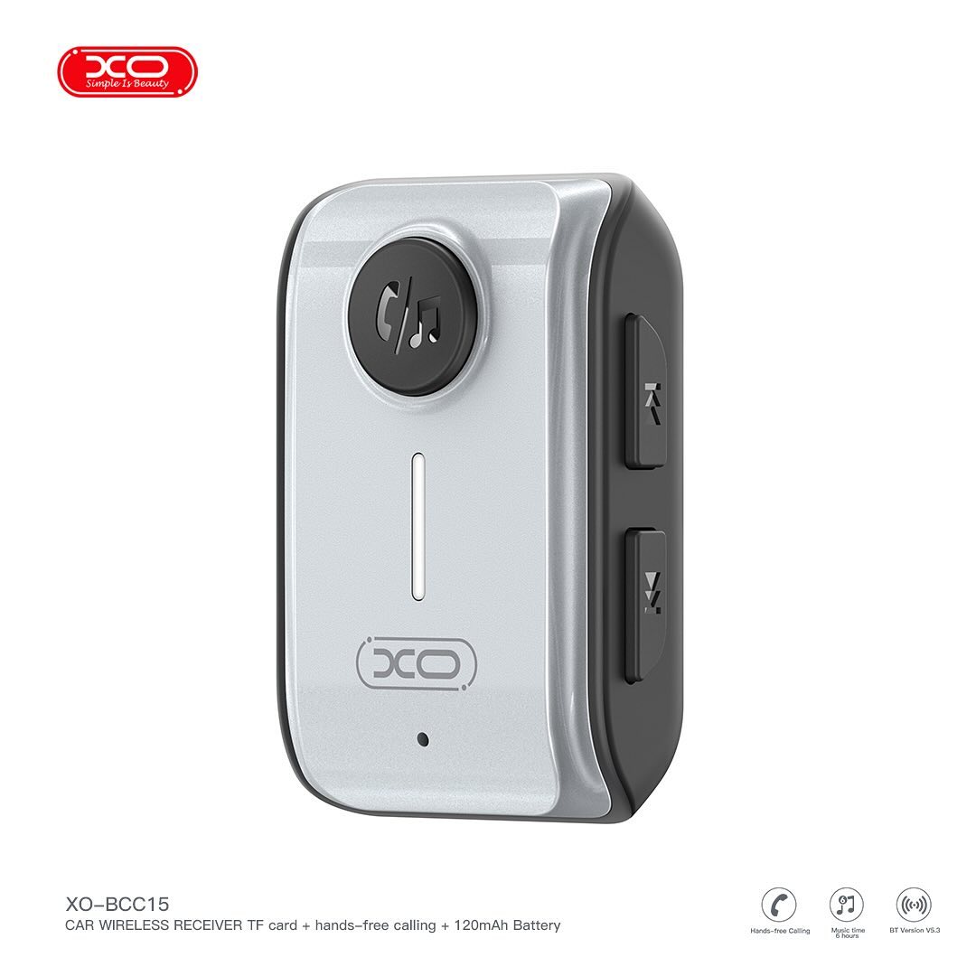 XO BCC15 wireless AUX adapter za auto, Sivi plus GRATIS LDNIO Stoni Držač za Mobilni Telefon ...