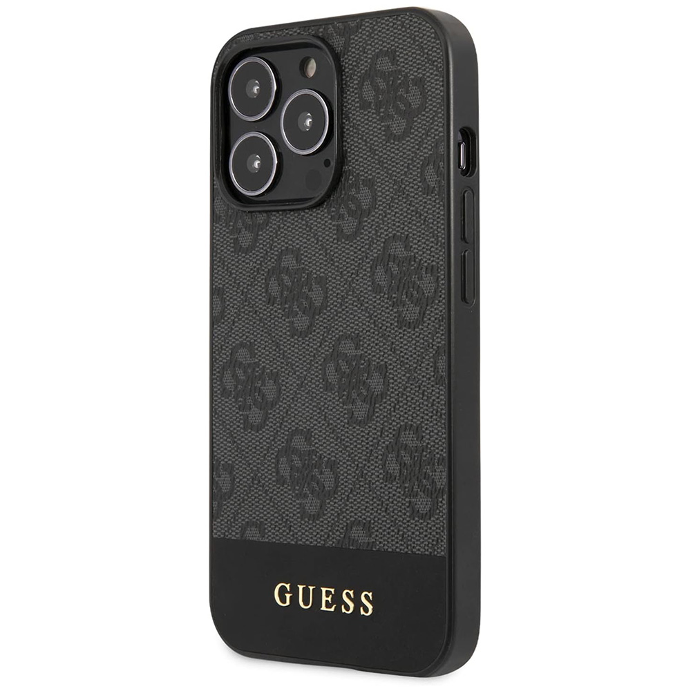 GUESS Maska za telefon iPhone 15 Pro 6.1, GUHCP15LG4GLGR, Antracit ...