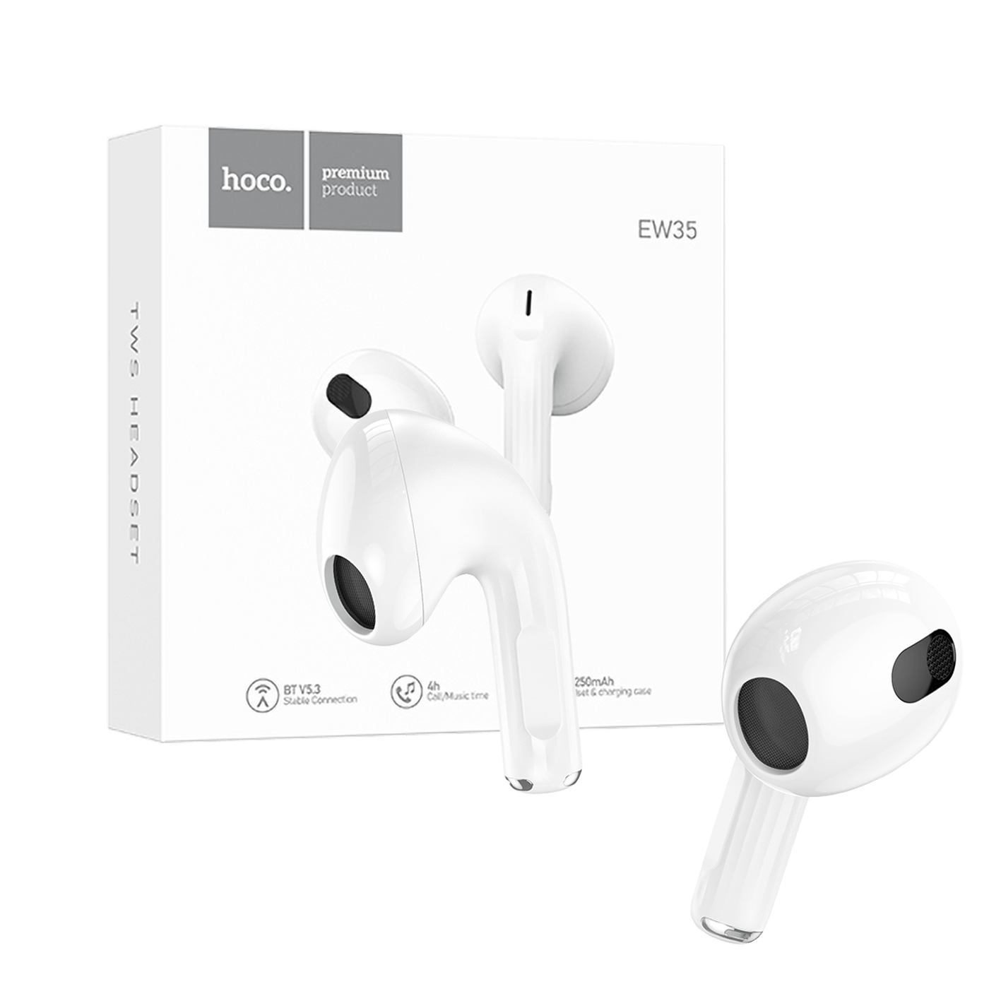 HOCO Slušalice bežične sa kutijicom za punjenje EW35 TWS, Bluetooth ...