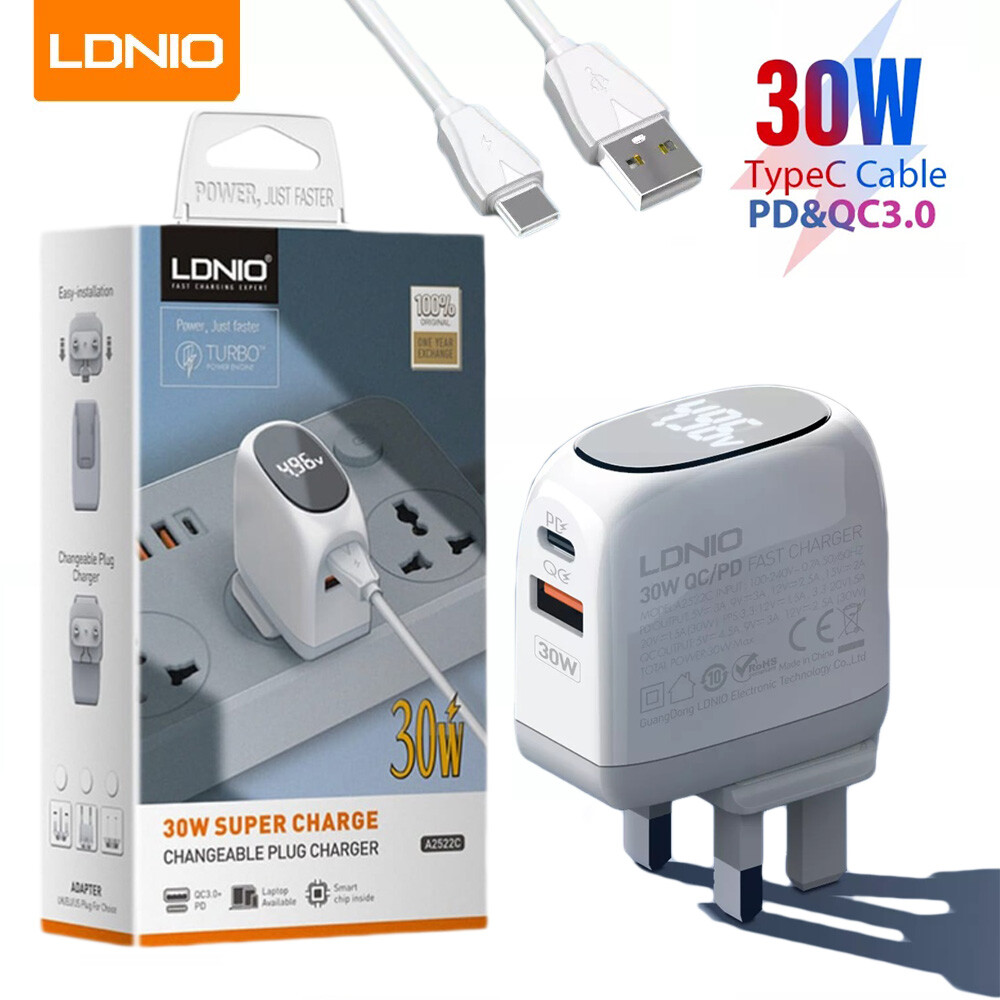 LDNIO Полнач A2522C 30W USB-c+USB | Најголема онлајн продавница во Македонија | Ананас МК