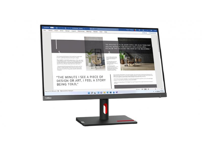LENOVO ThinkVision S27i-30 Monitor, 27", Full HD 1920x1080, IPS, 1x VGA ...