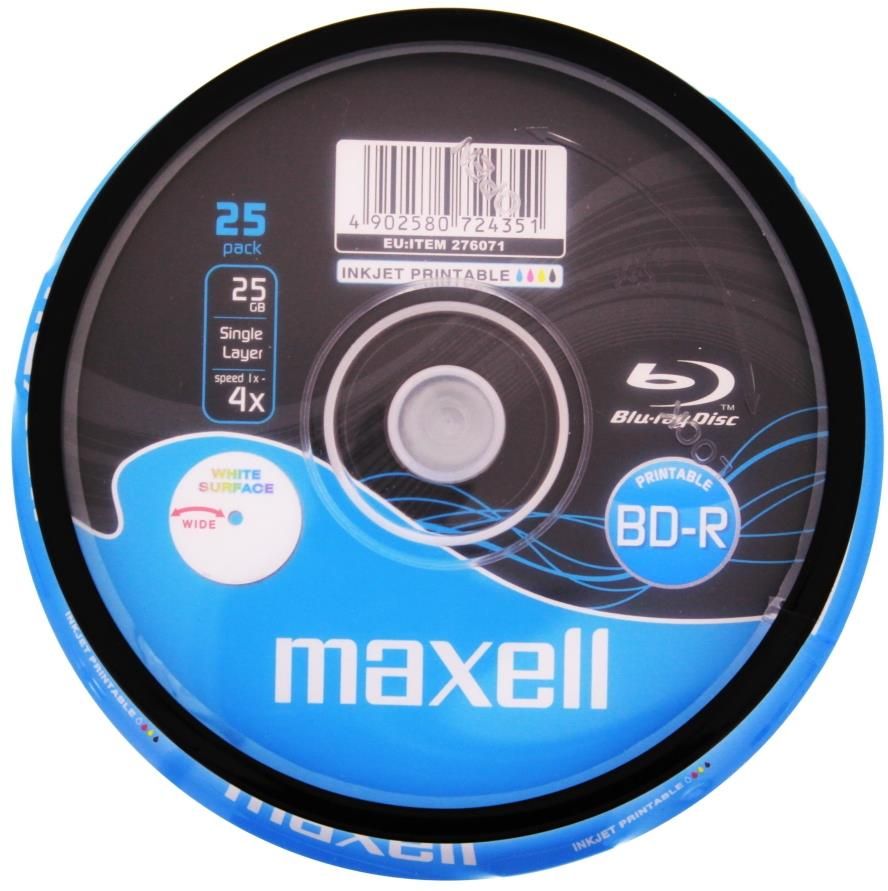 MAXELL BD-R 4X 25GB 25S Printable | Online prodaja | Ananas