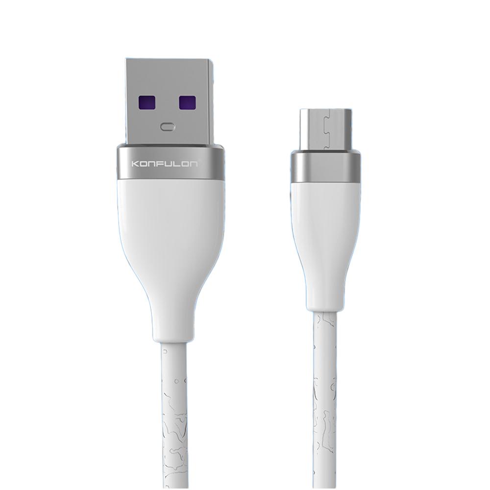 USB Kabl KONFULON S82 Micro 1M 3.1A bela | Online prodaja | Ananas