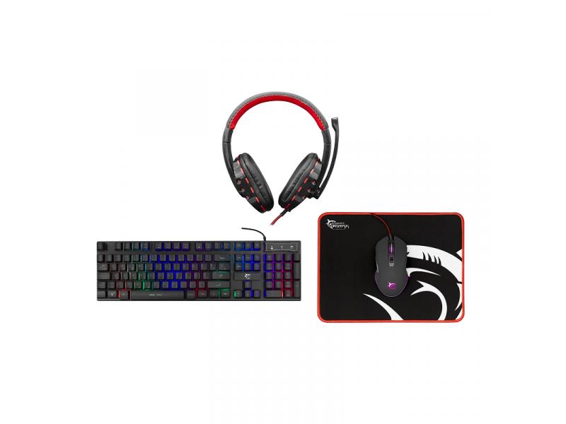 WHITE SHARK COMANCHE 3 GC-4104 Gaming komplet, Set Od 4, Crni | Online ...