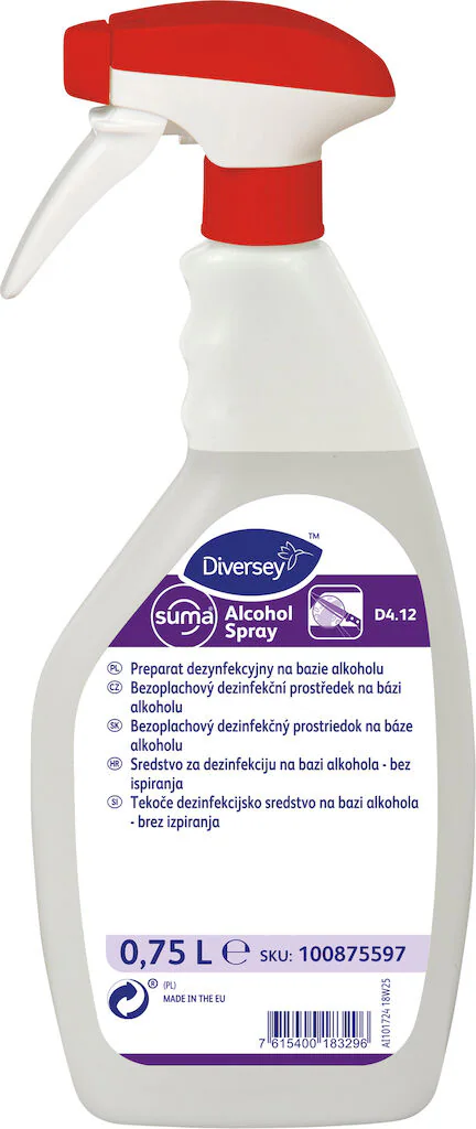 Diversey D4.12 Suma Alcohol Spray- Dezinfektant Na Bazi Alkohola Bez ...