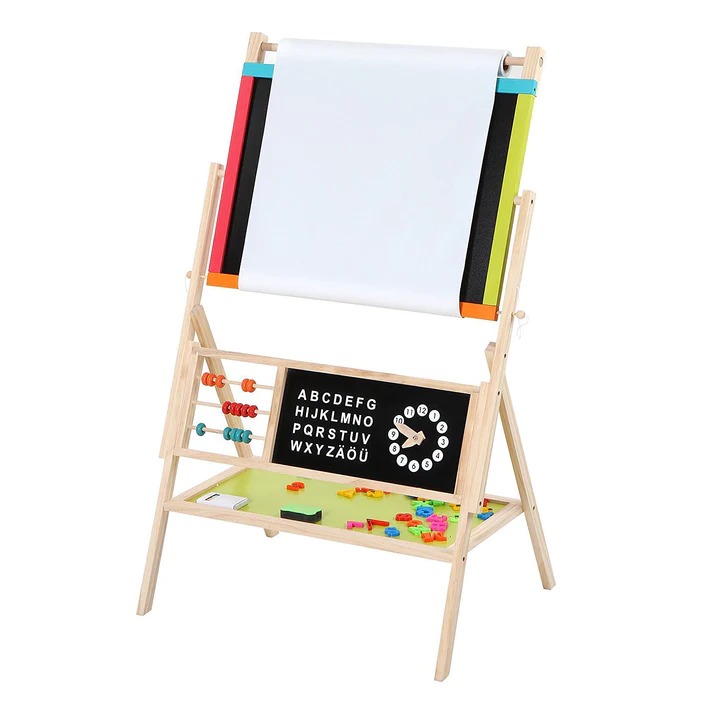 KINDER HOME Dečija drvena tabla sa magnetima i dodacima šarena | Online ...