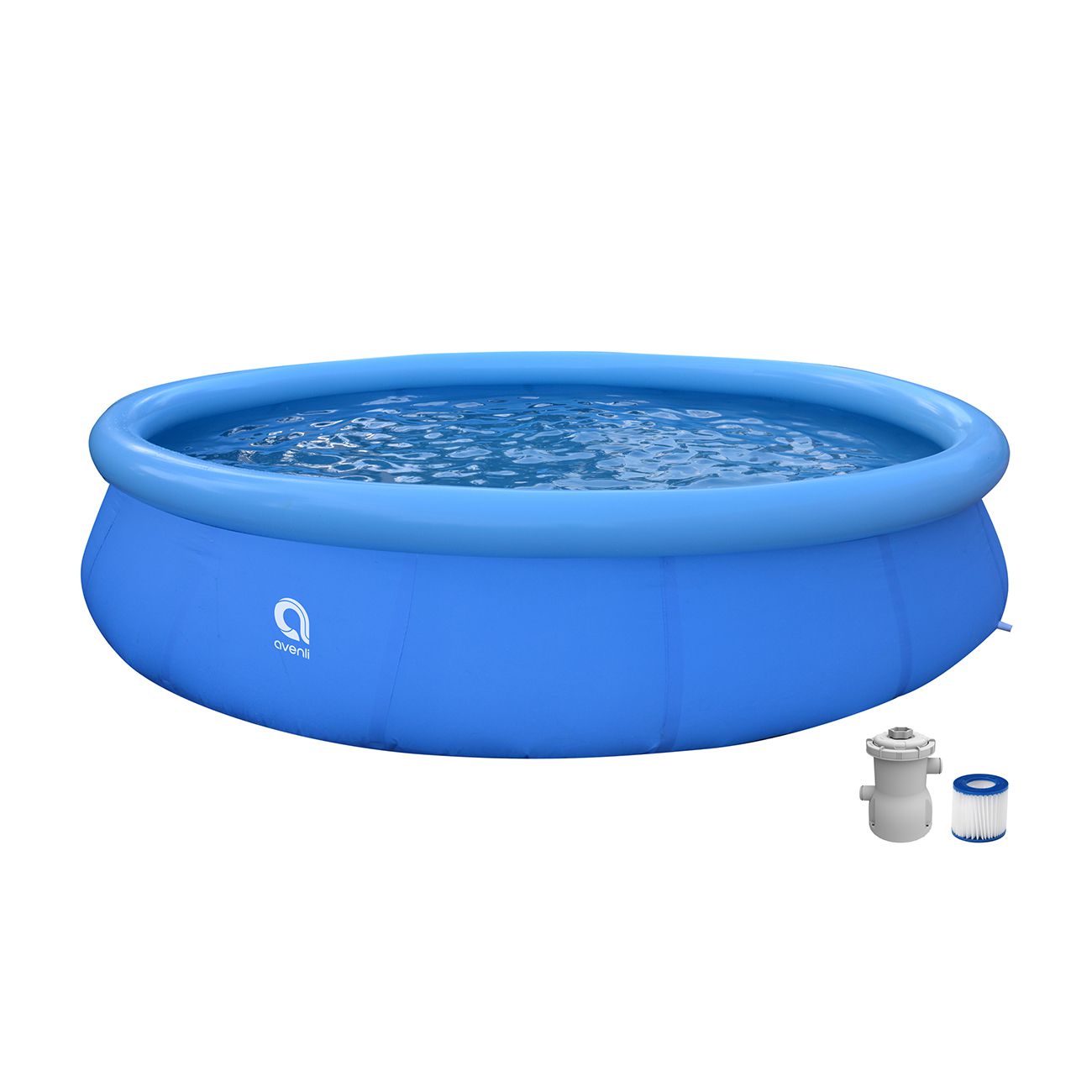 AVENLI Bazen za dvorište s pumpom 420x84 plavi | Online prodaja | Ananas